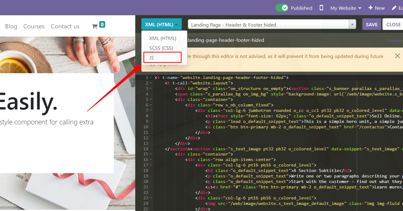 Mastering Odoo Website Customization How To Hide The Header And Footer 5819